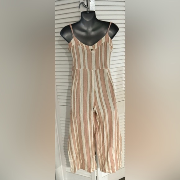 Rip Curl | Pants & Jumpsuits | Rip Curl Palm Pastel Wide Legged Striped ...